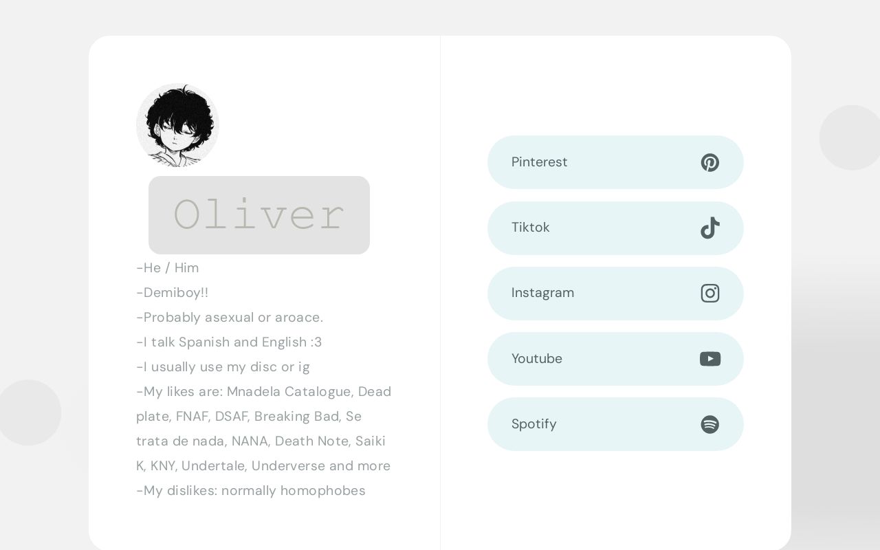 Oliver card